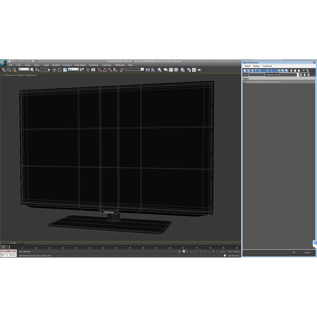 Samsung Un32eh5000 32-inch Led 3d Model