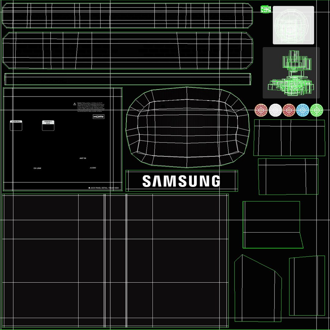 Samsung Un32eh5000 32-inch Led 3d Model