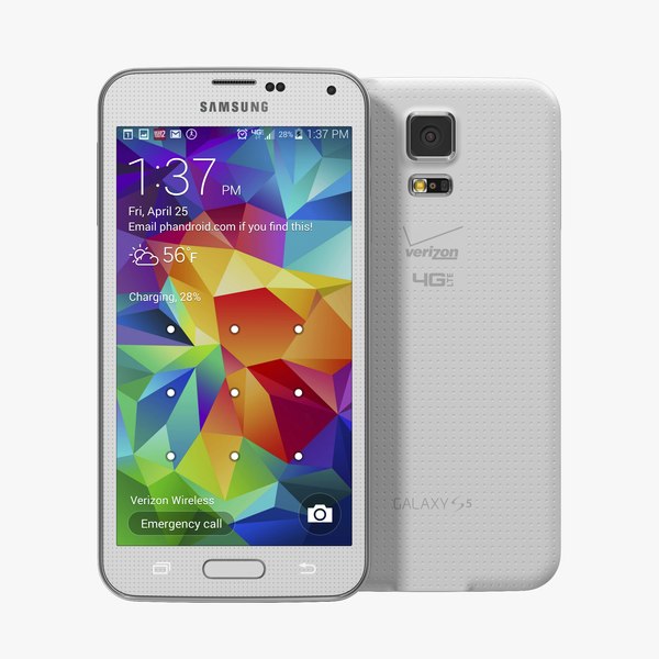 3d samsung galaxy s5 white