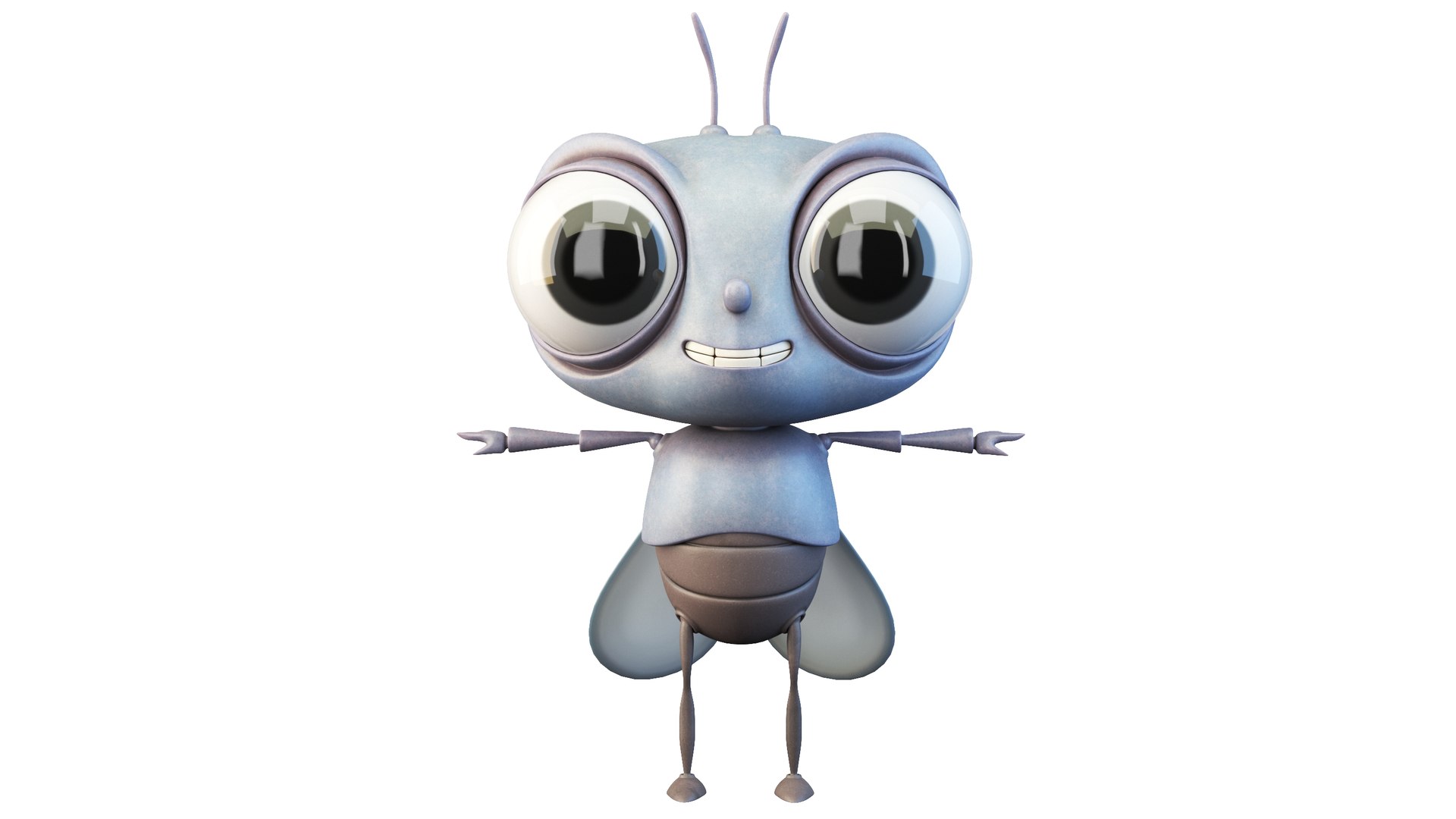 Cartoon Fly Character 3D - TurboSquid 2070248