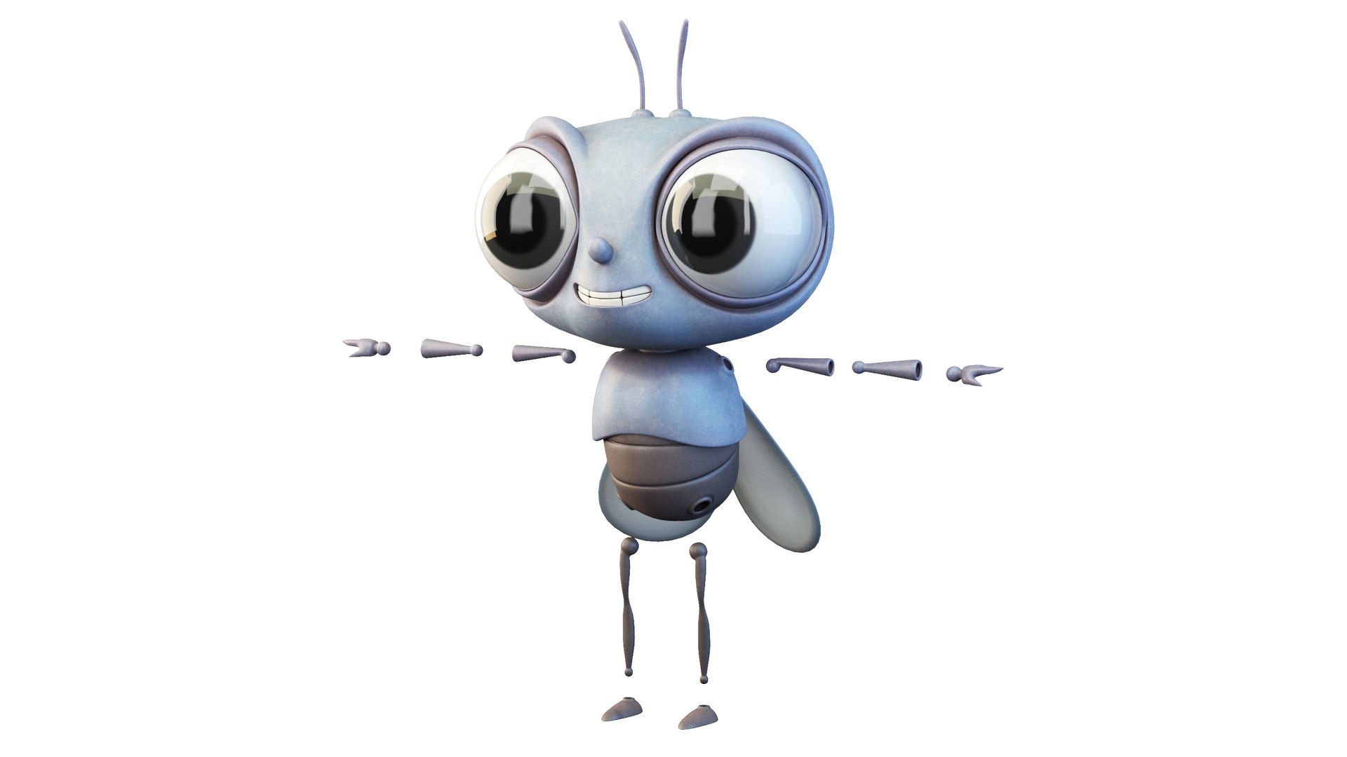 Cartoon Fly Character 3D - TurboSquid 2070248