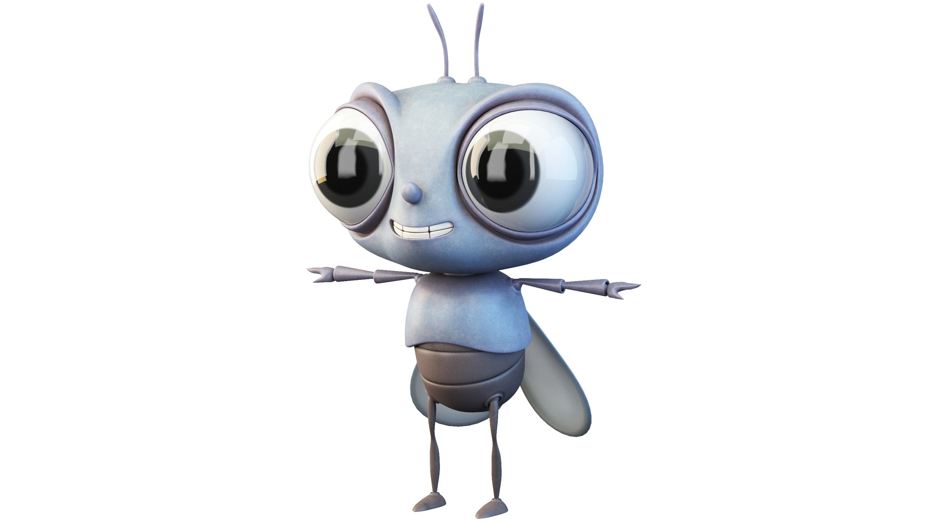 Cartoon Fly Character 3D - TurboSquid 2070248