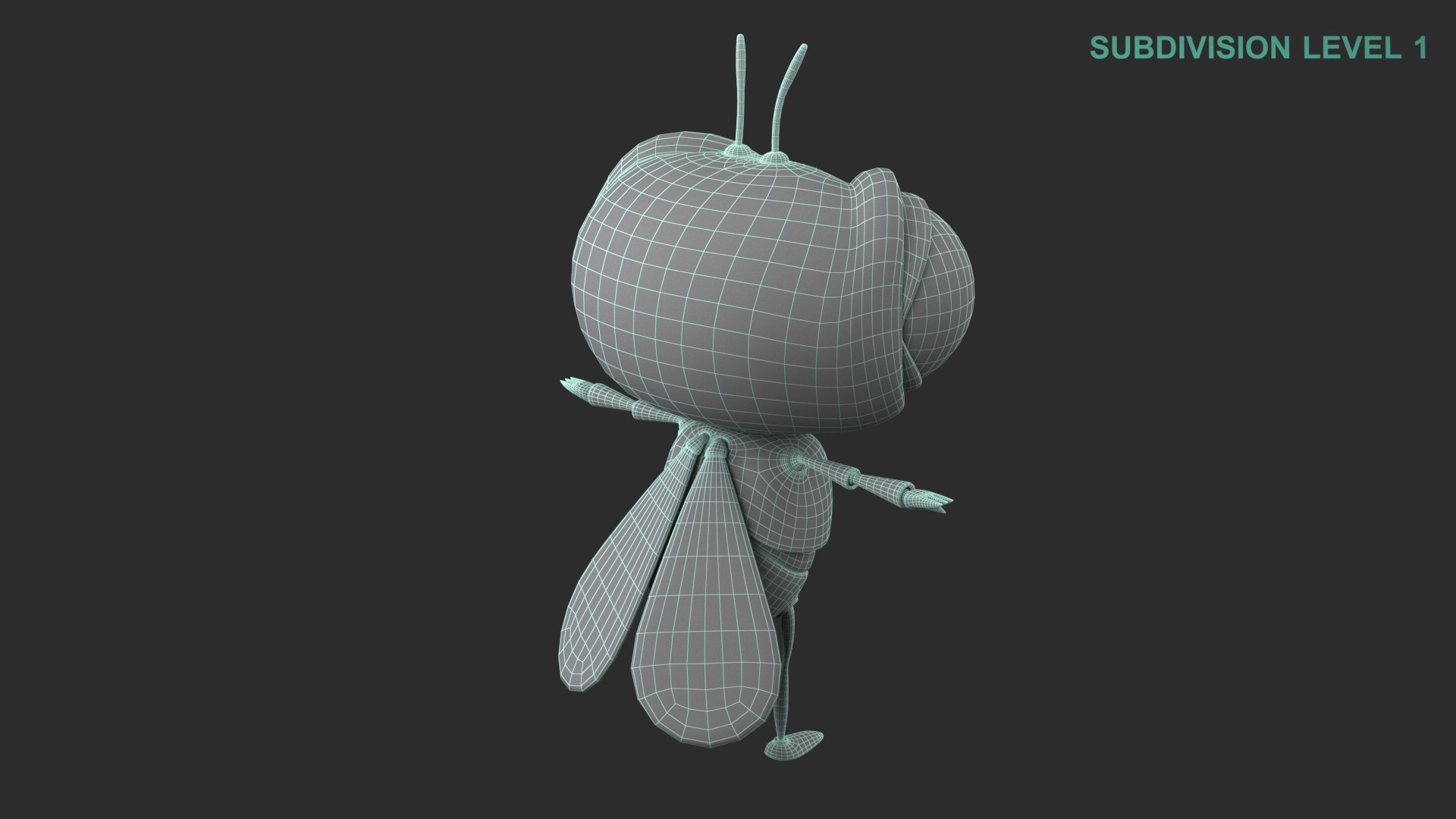 Cartoon Fly Character 3D - TurboSquid 2070248