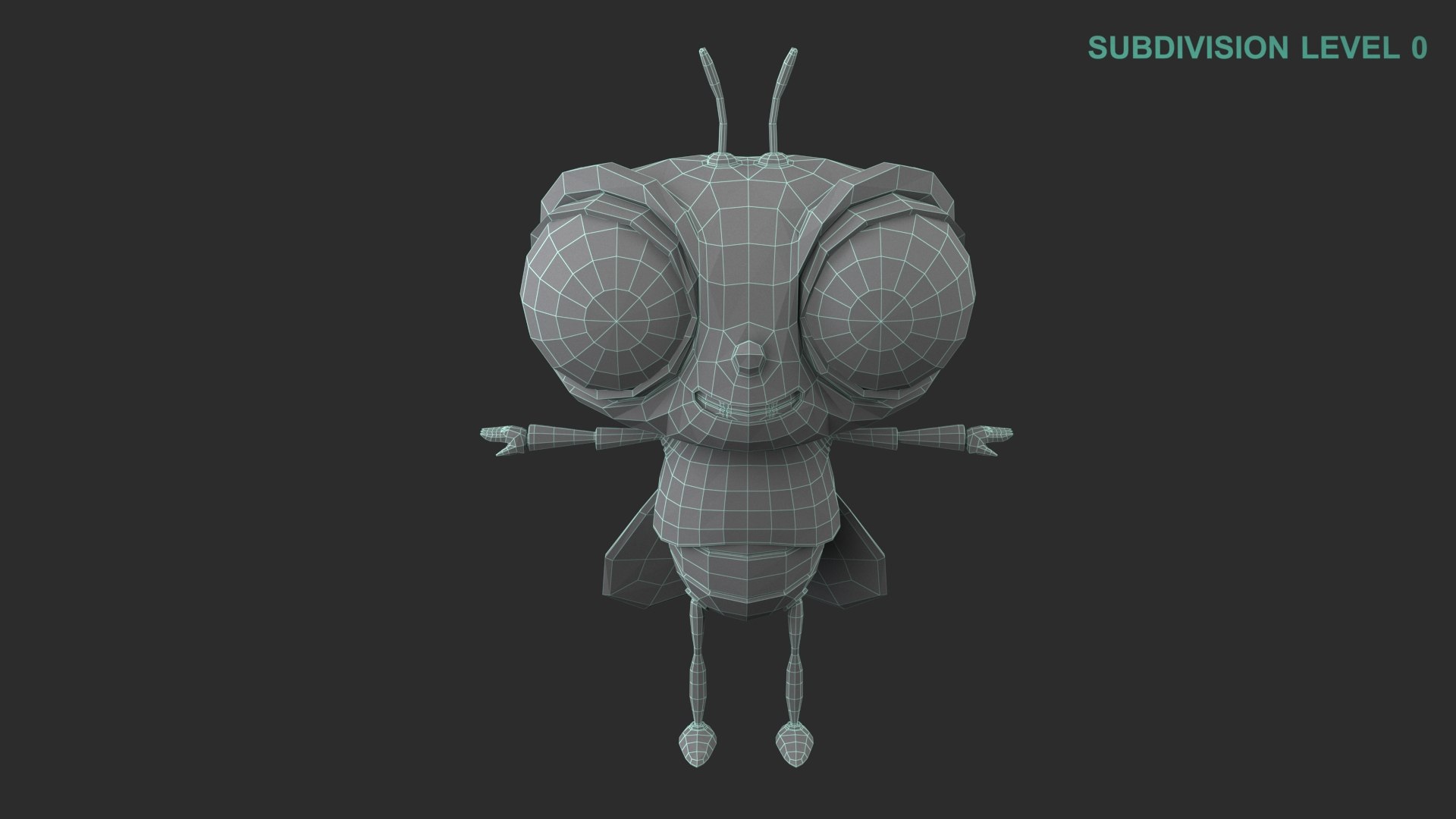 Cartoon Fly Character 3D - TurboSquid 2070248