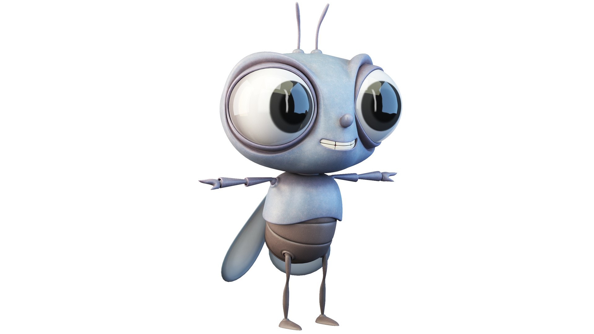Cartoon Fly Character 3D - TurboSquid 2070248