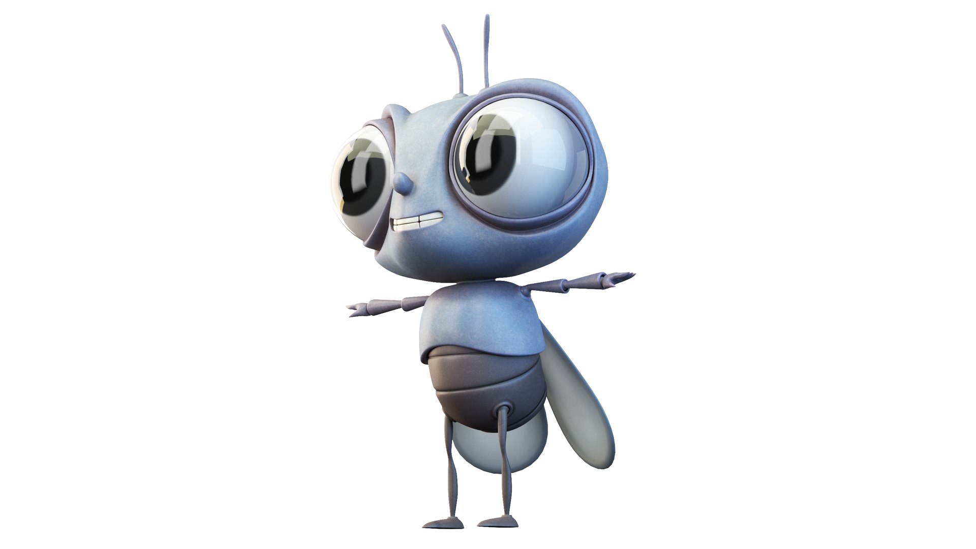 Cartoon Fly Character 3D - TurboSquid 2070248