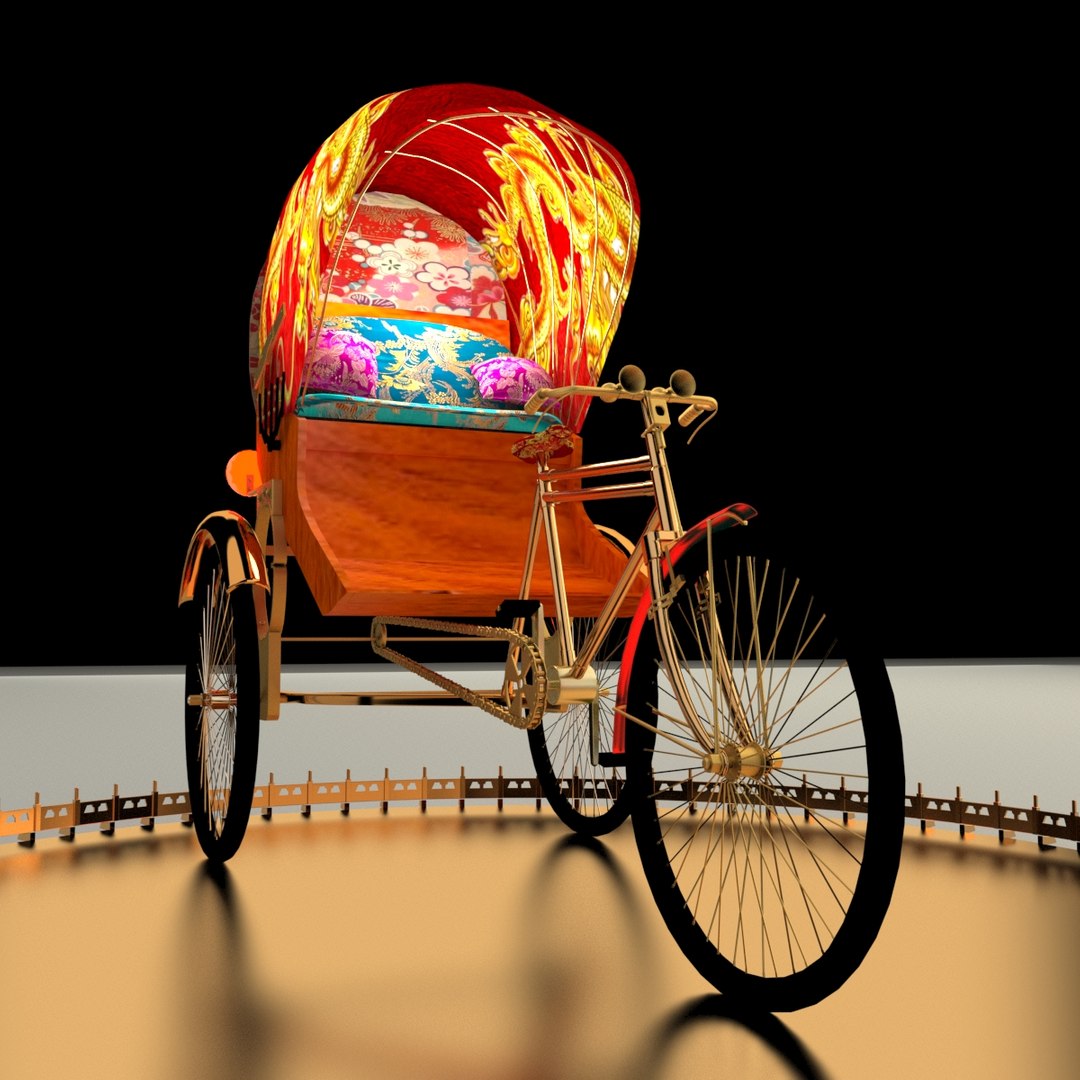 Chinese Rickshaw 3D Model - TurboSquid 1570041