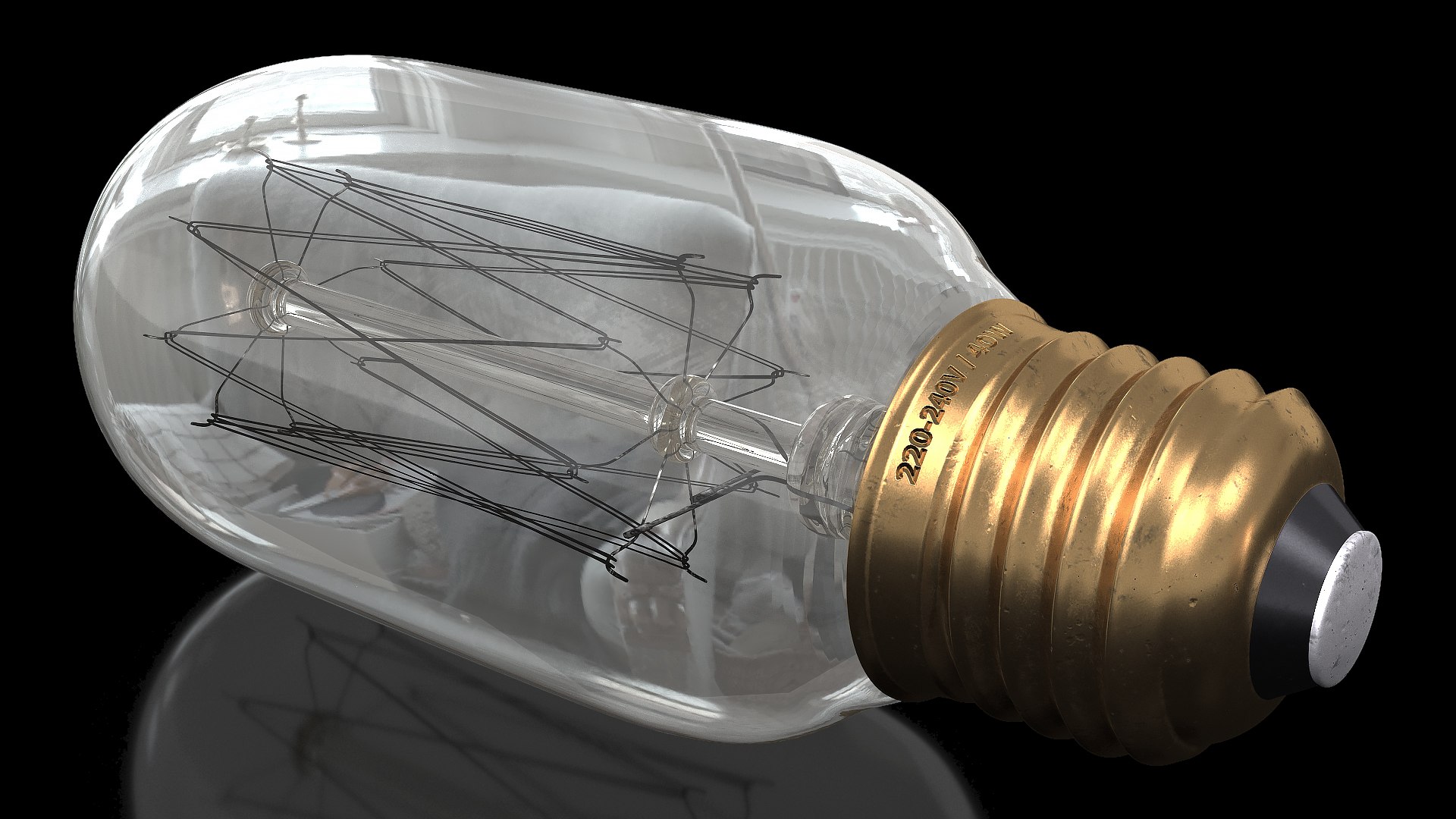 3D vintage edison fat tube - TurboSquid 1640196