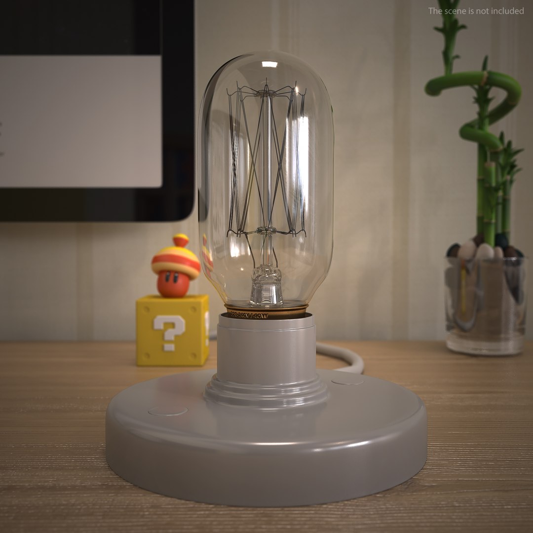 3D vintage edison fat tube - TurboSquid 1640196