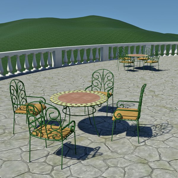3d model of palace terrace garden
