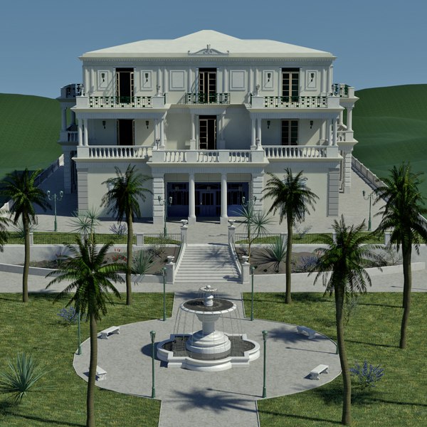 3d model of palace terrace garden