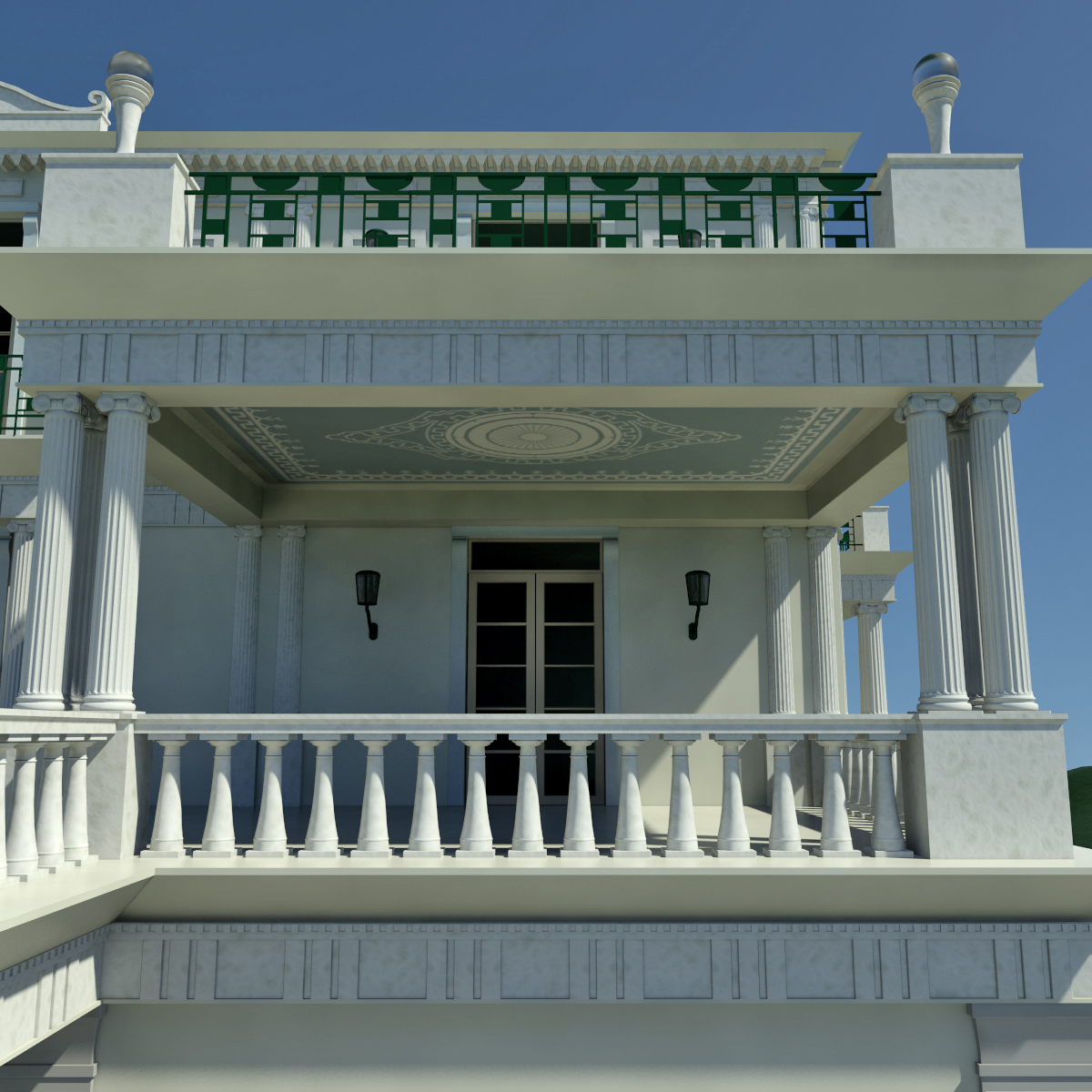 3d model of palace terrace garden