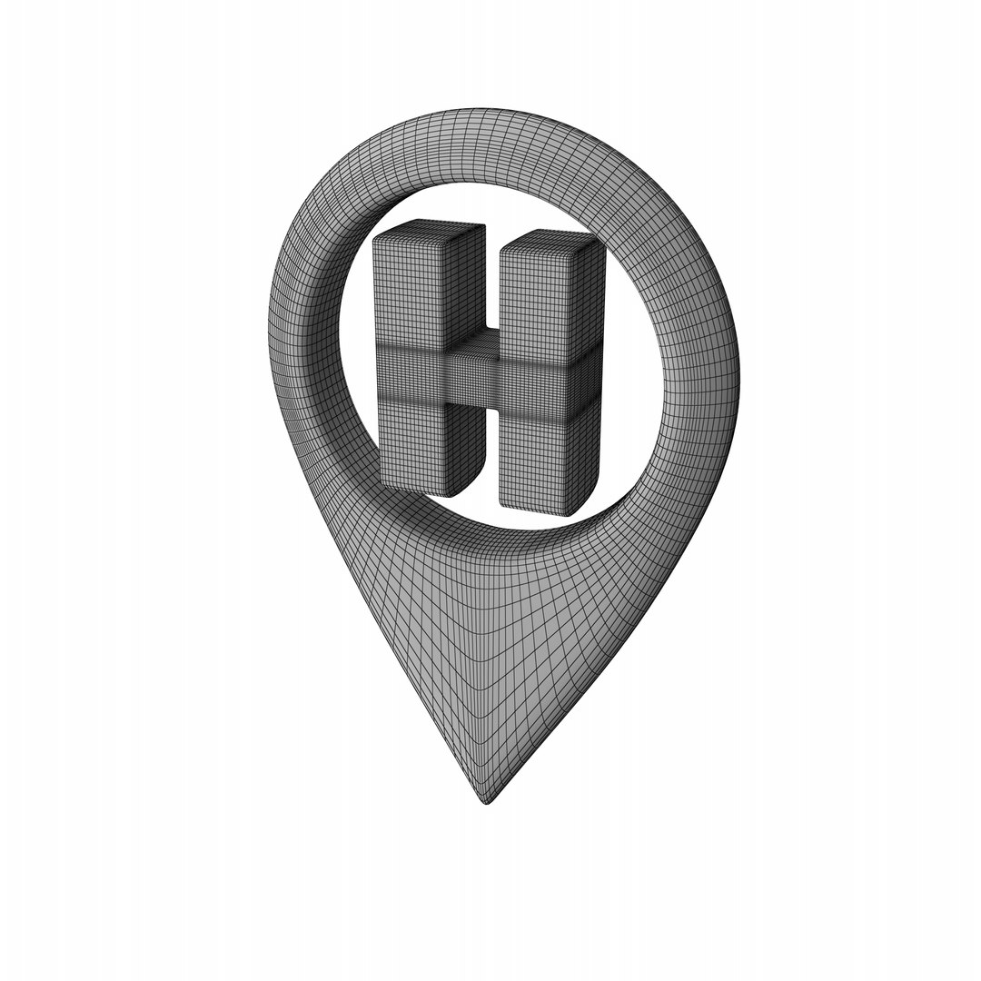 Hospital Marker Silver 3D Model - TurboSquid 2317270