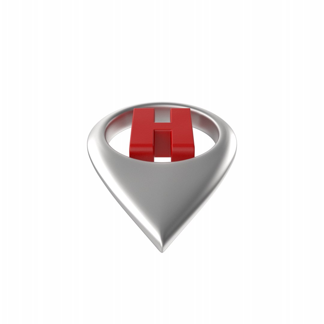 Hospital Marker Silver 3D Model - TurboSquid 2317270
