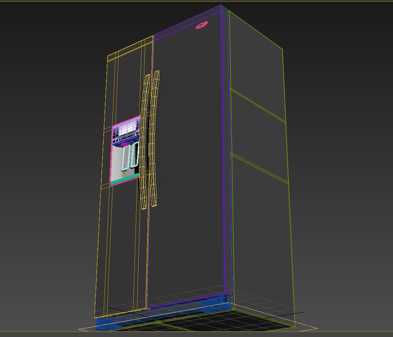 Wd6971y Refrigerator 3d Model