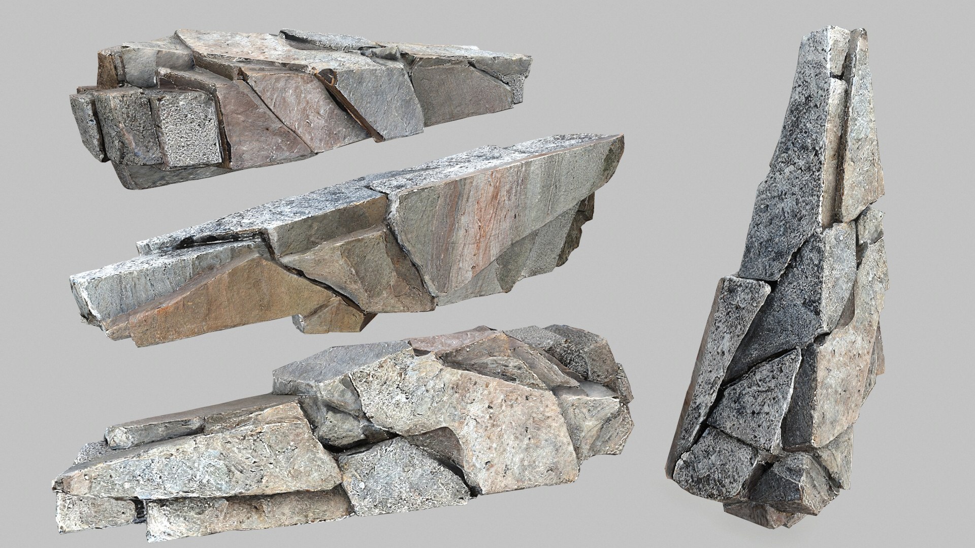 Cliff Rocks 3D Model - TurboSquid 2287090