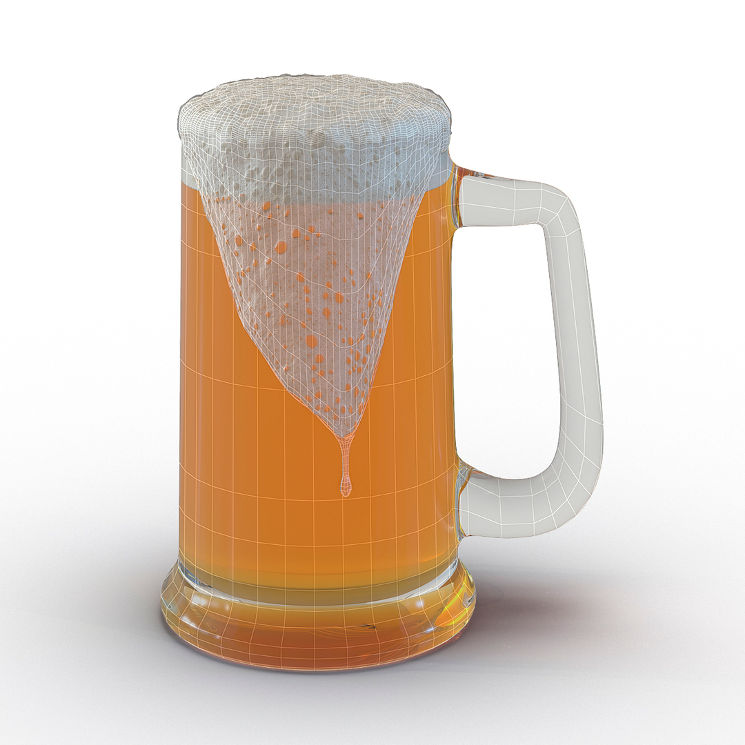 overflowing beer mug 3ds