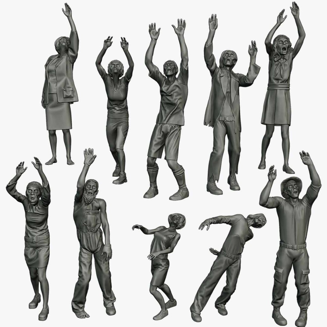 Casual Zombie CZ4 Pack 1 3D Model - TurboSquid 2019965