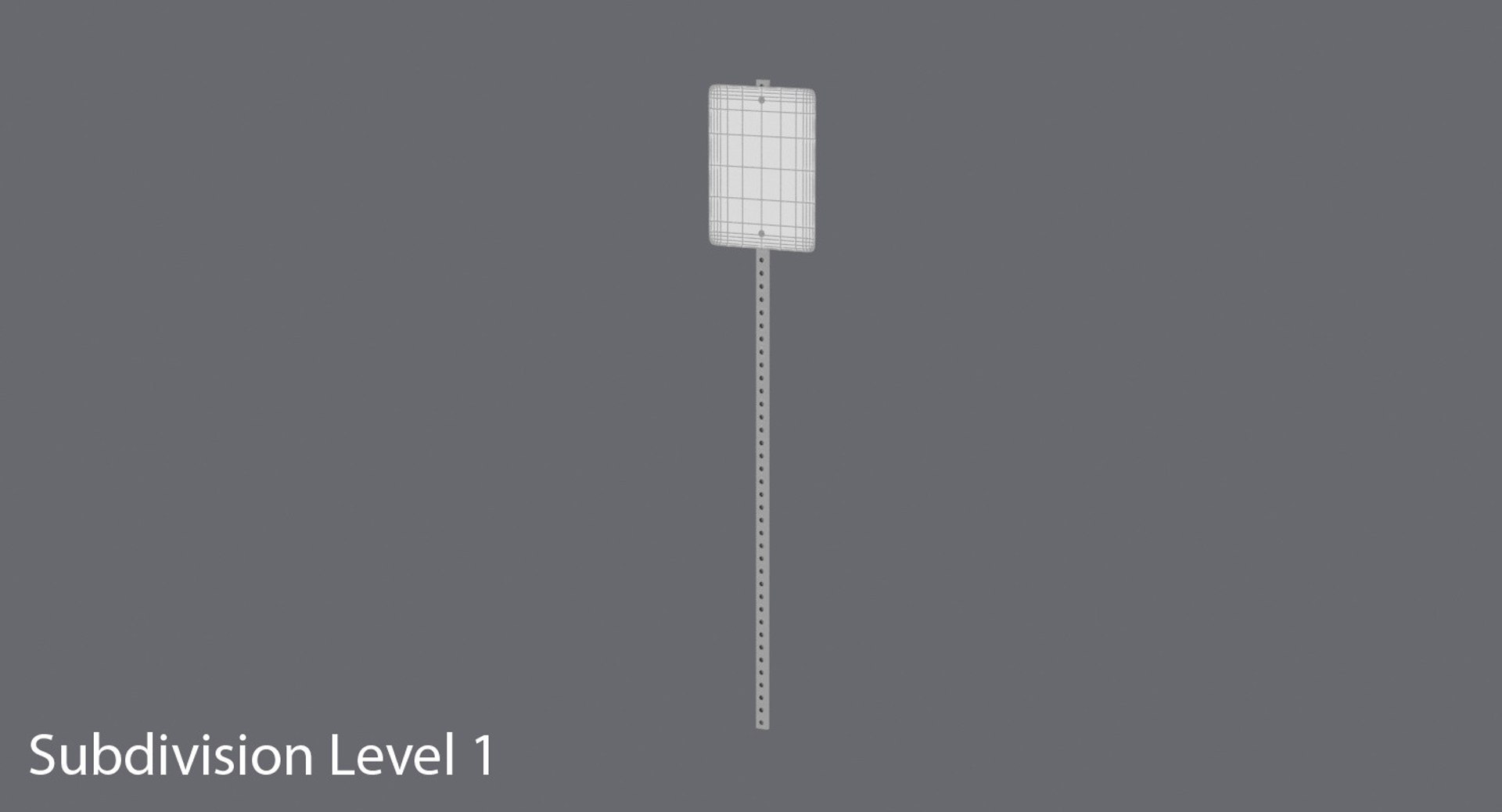 speed limit sign 20 3d model