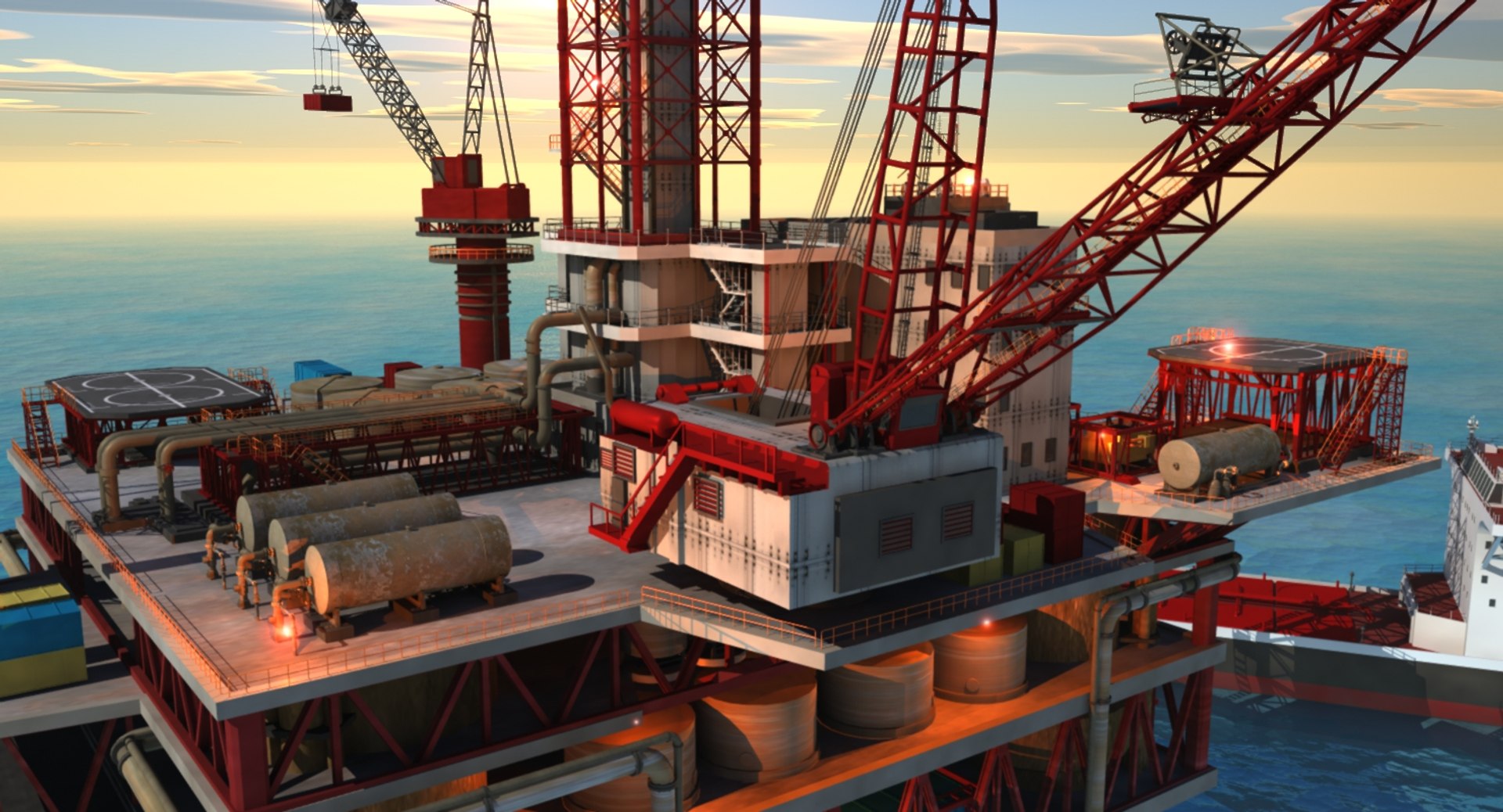 Offshore Oil Platform Max