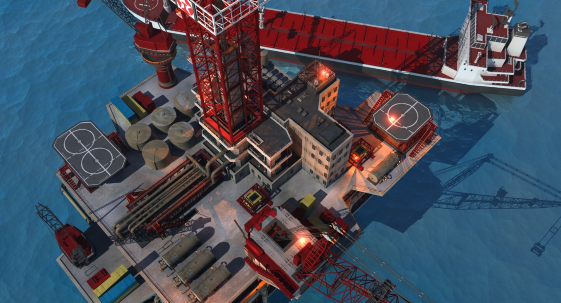 Offshore Oil Platform Max