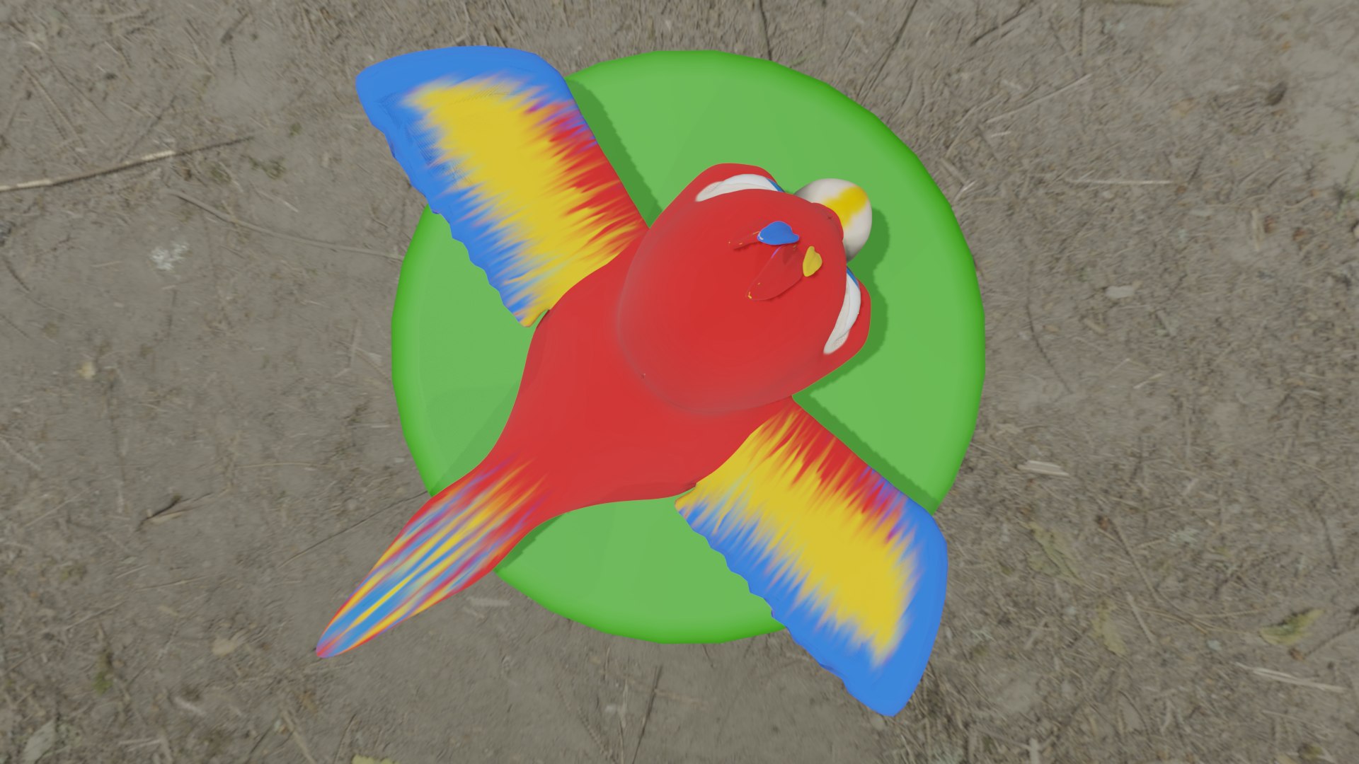 3D Parrot Ari Cartoon - No Rig Model - TurboSquid 2339815