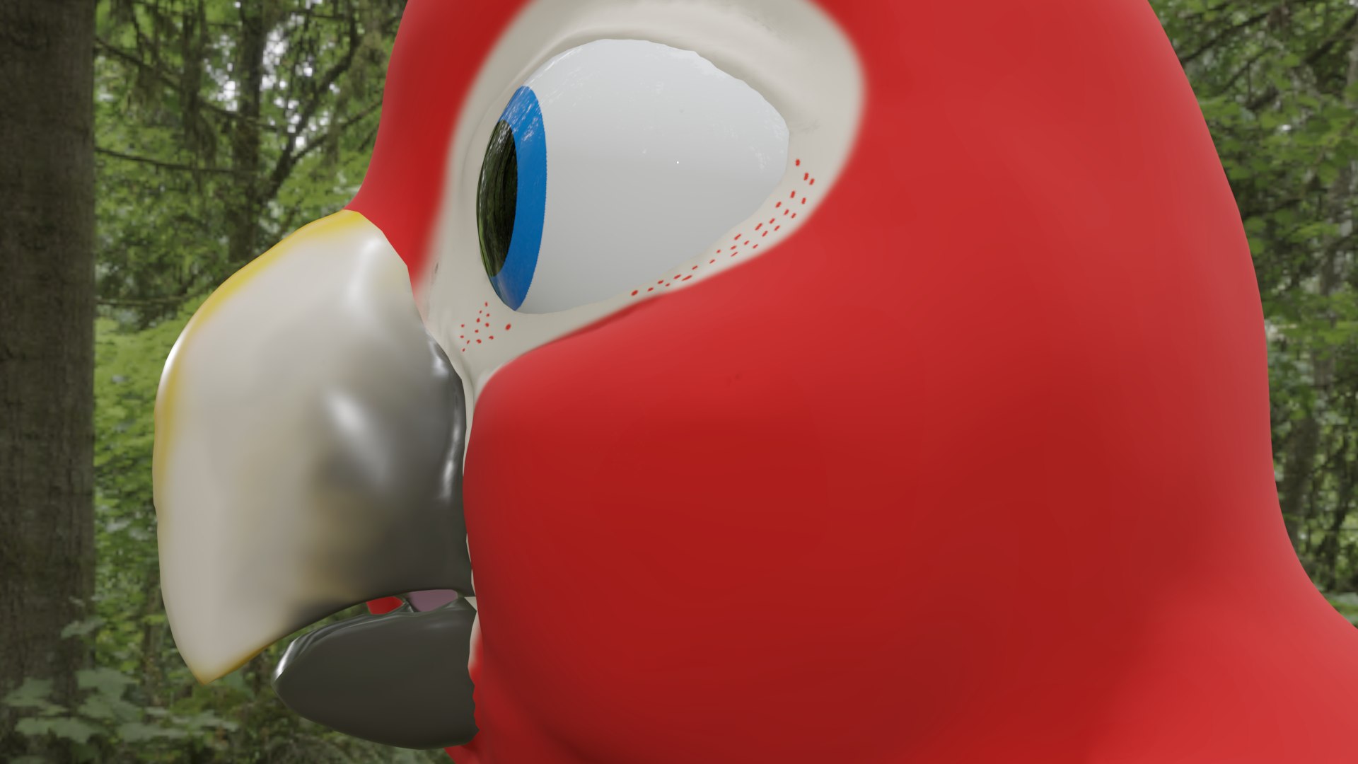 3D Parrot Ari Cartoon - No Rig Model - TurboSquid 2339815