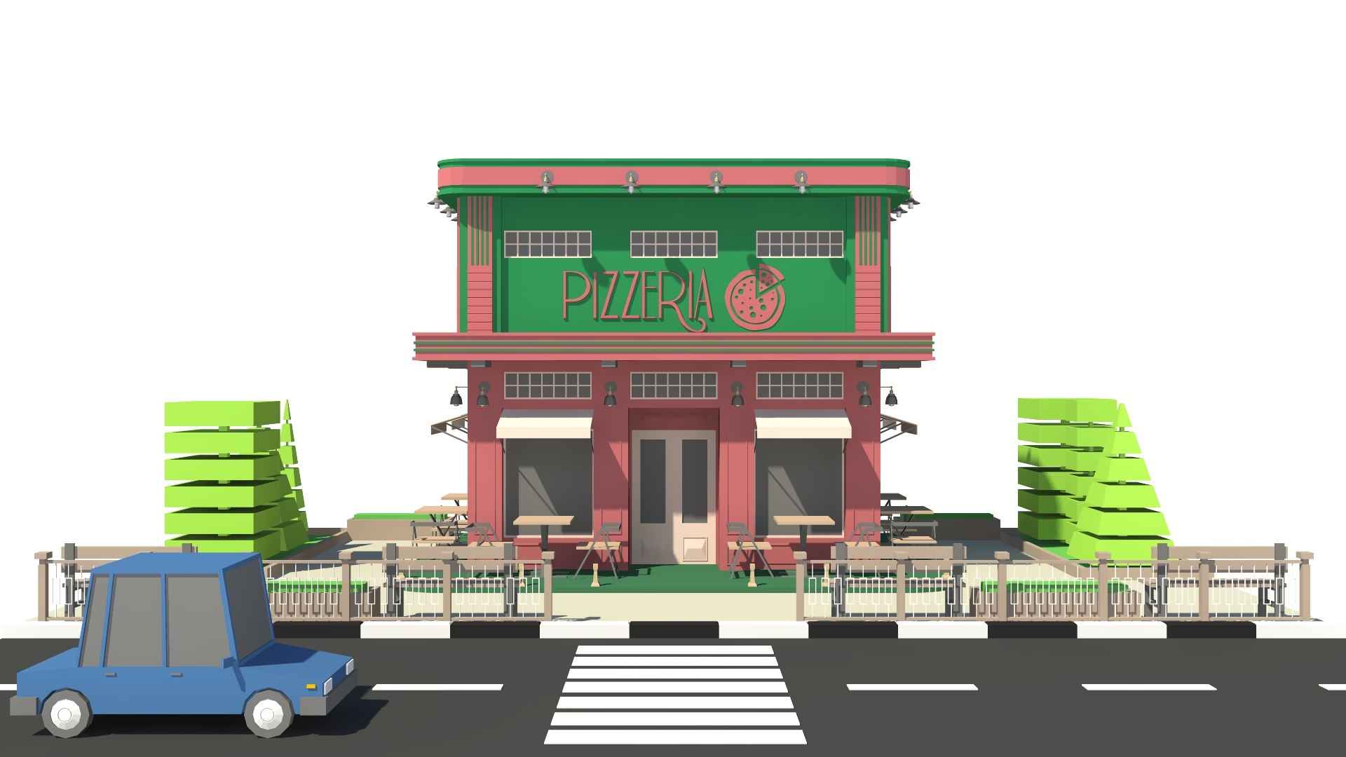 Pizzeria 01 Model - TurboSquid 1421520