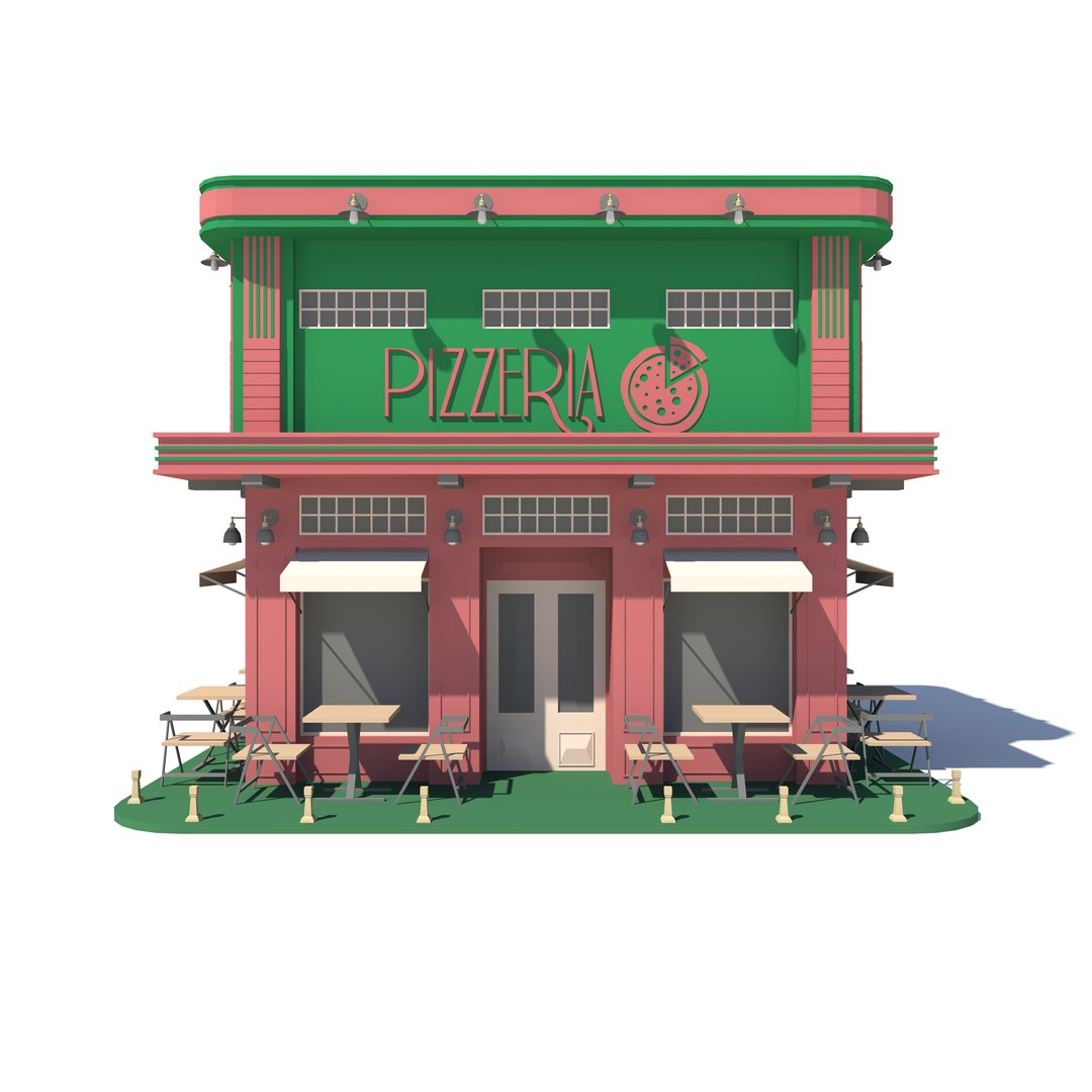 Pizzeria 01 Model - TurboSquid 1421520