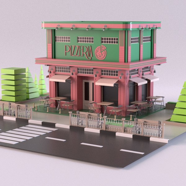 3D Pizzeria Models | TurboSquid
