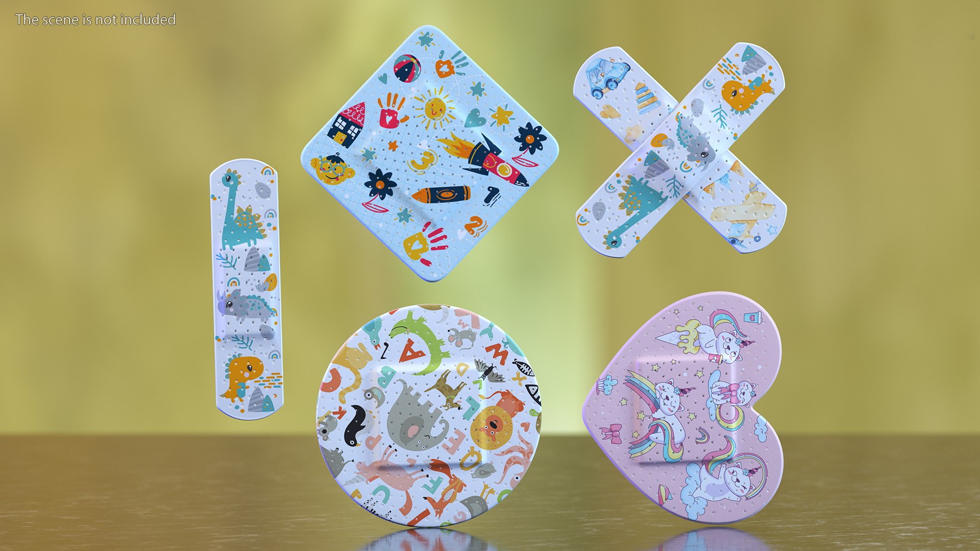 3D model Band Aids Set for Kids - TurboSquid 1935092