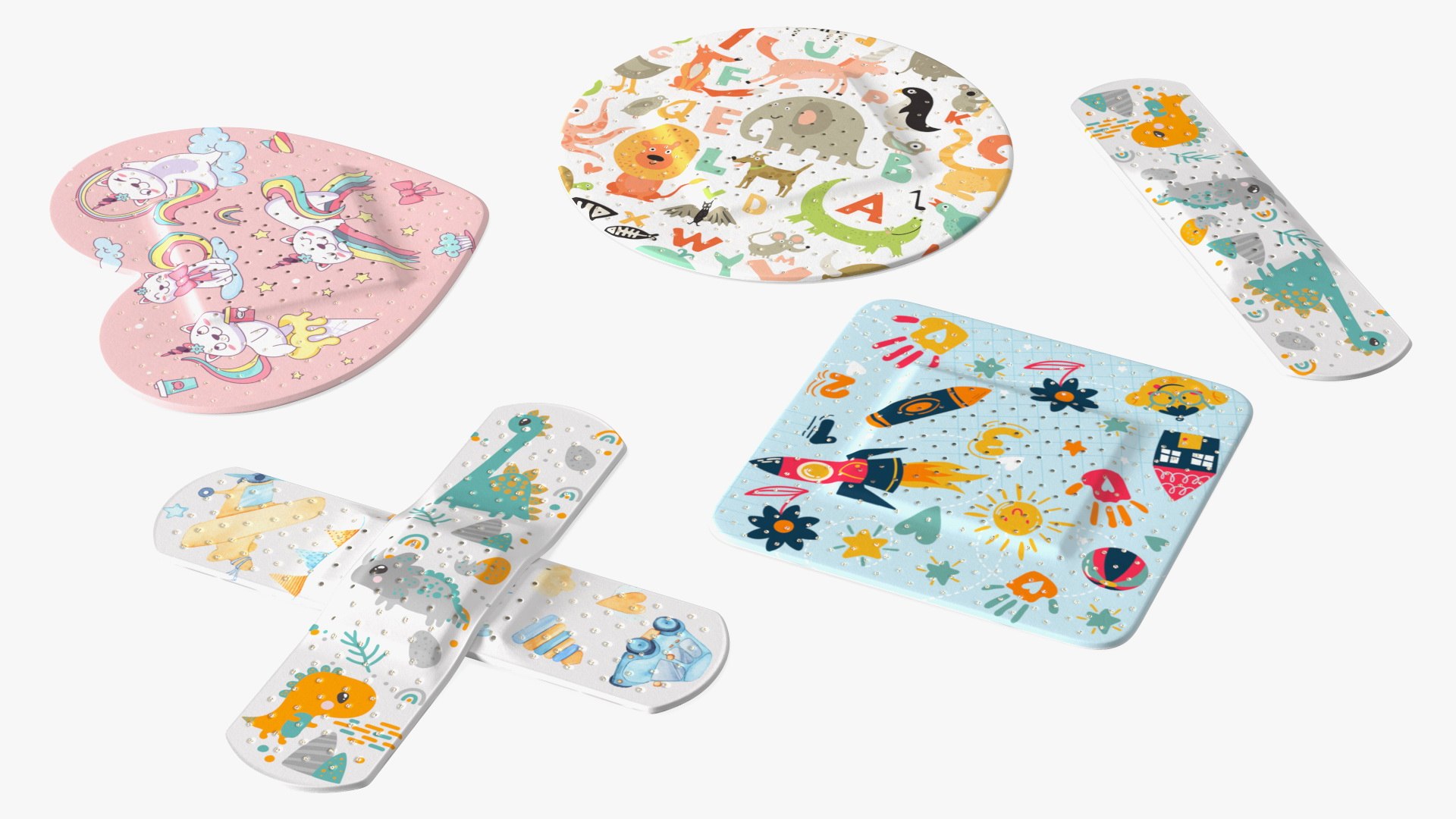 3D Model Band Aids Set For Kids - TurboSquid 1935092