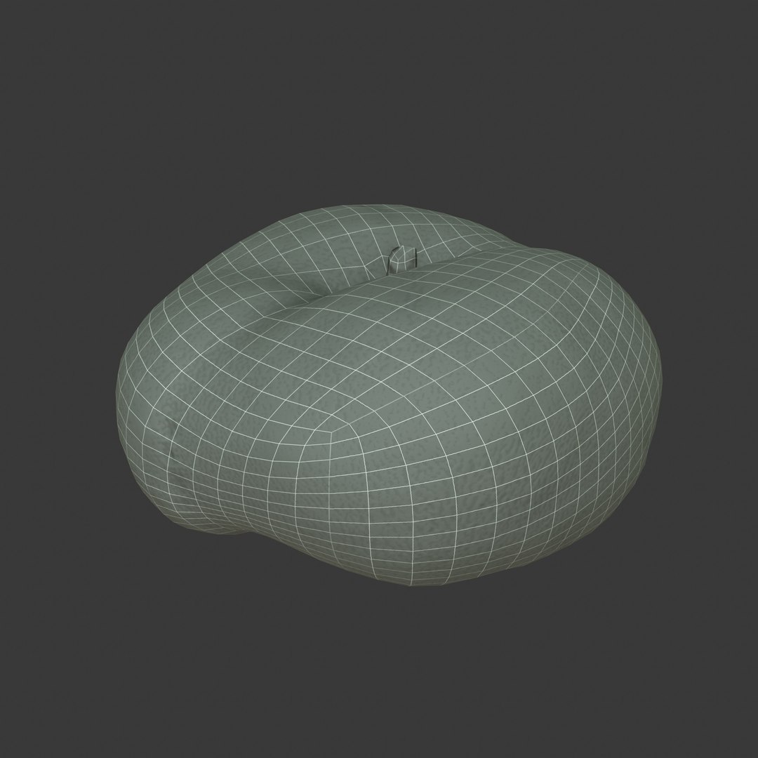 peach scanned pbr 3d model