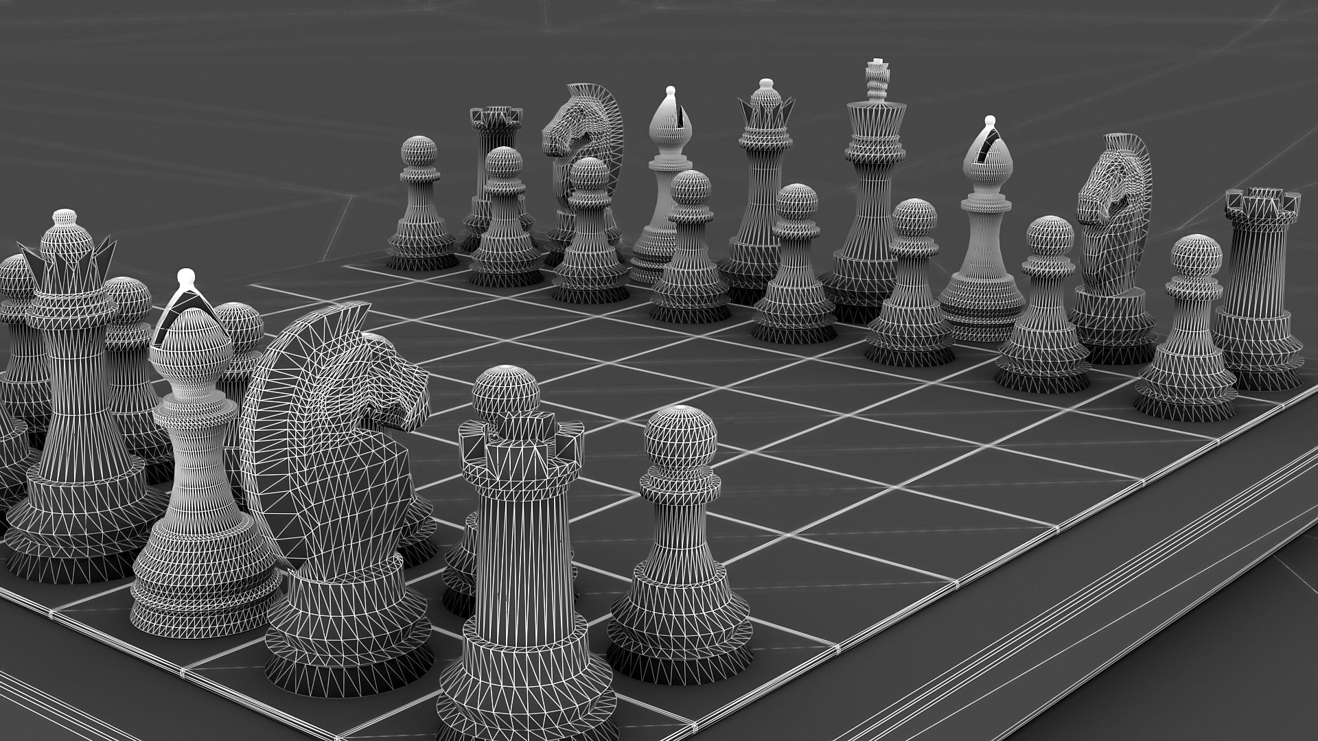 Chess Board 3D Model - TurboSquid 1675724