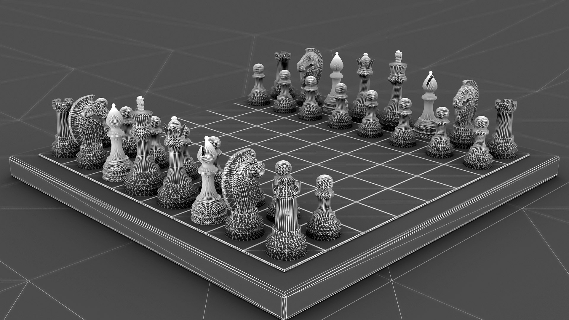 Chess Board 3D Model - TurboSquid 1675724