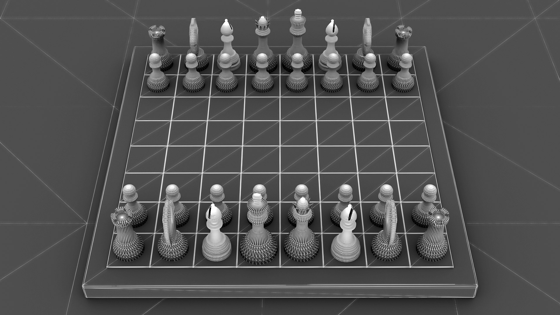 Chess Board 3D Model - TurboSquid 1675724