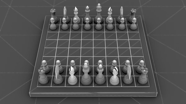 Chess board 3D model - TurboSquid 1675724