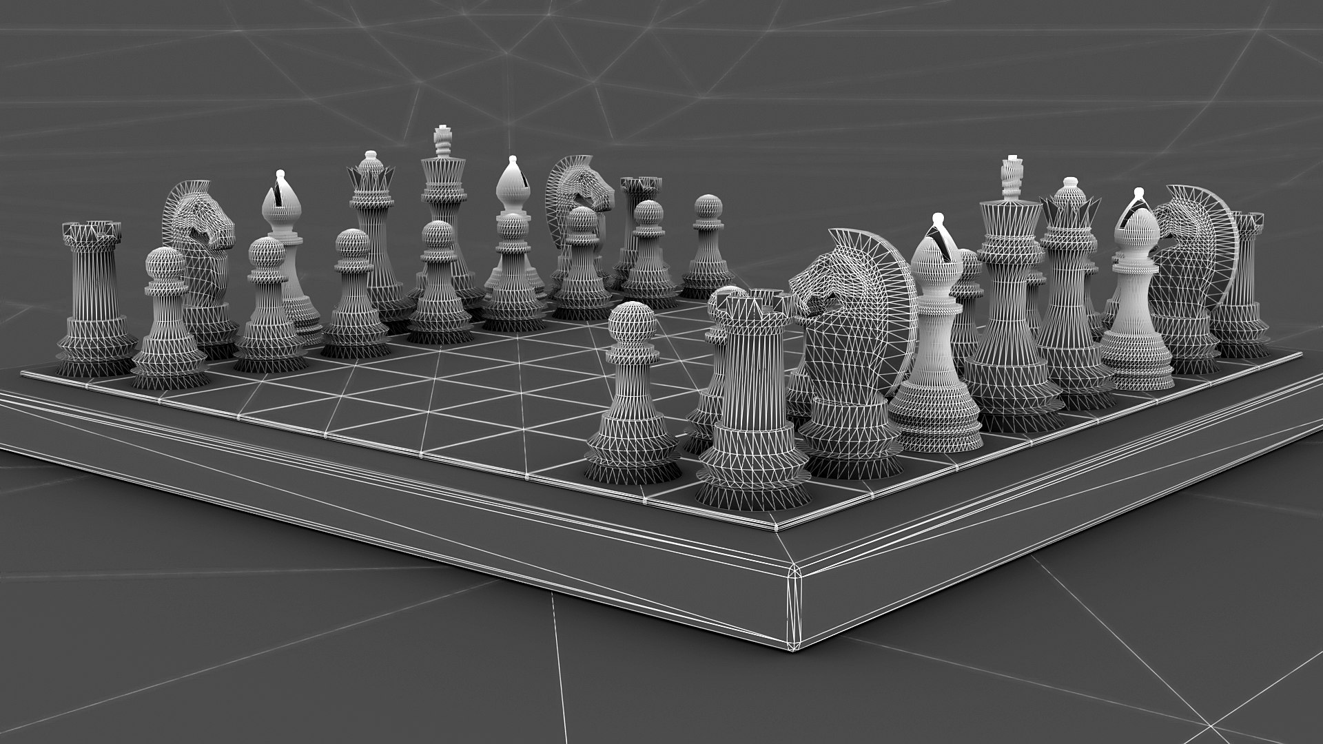 Chess Board 3D Model - TurboSquid 1675724
