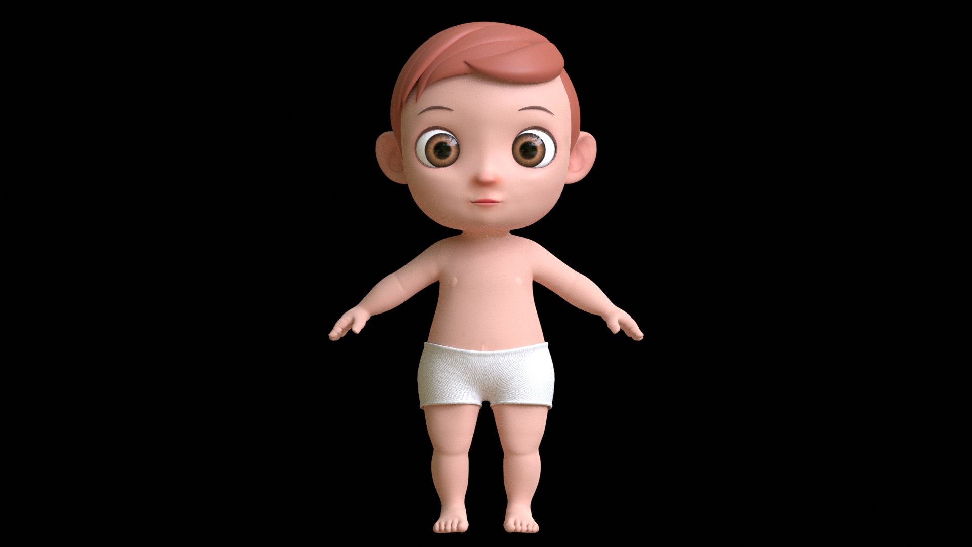 Cartoon Baby Boy 3D Model - TurboSquid 1644349