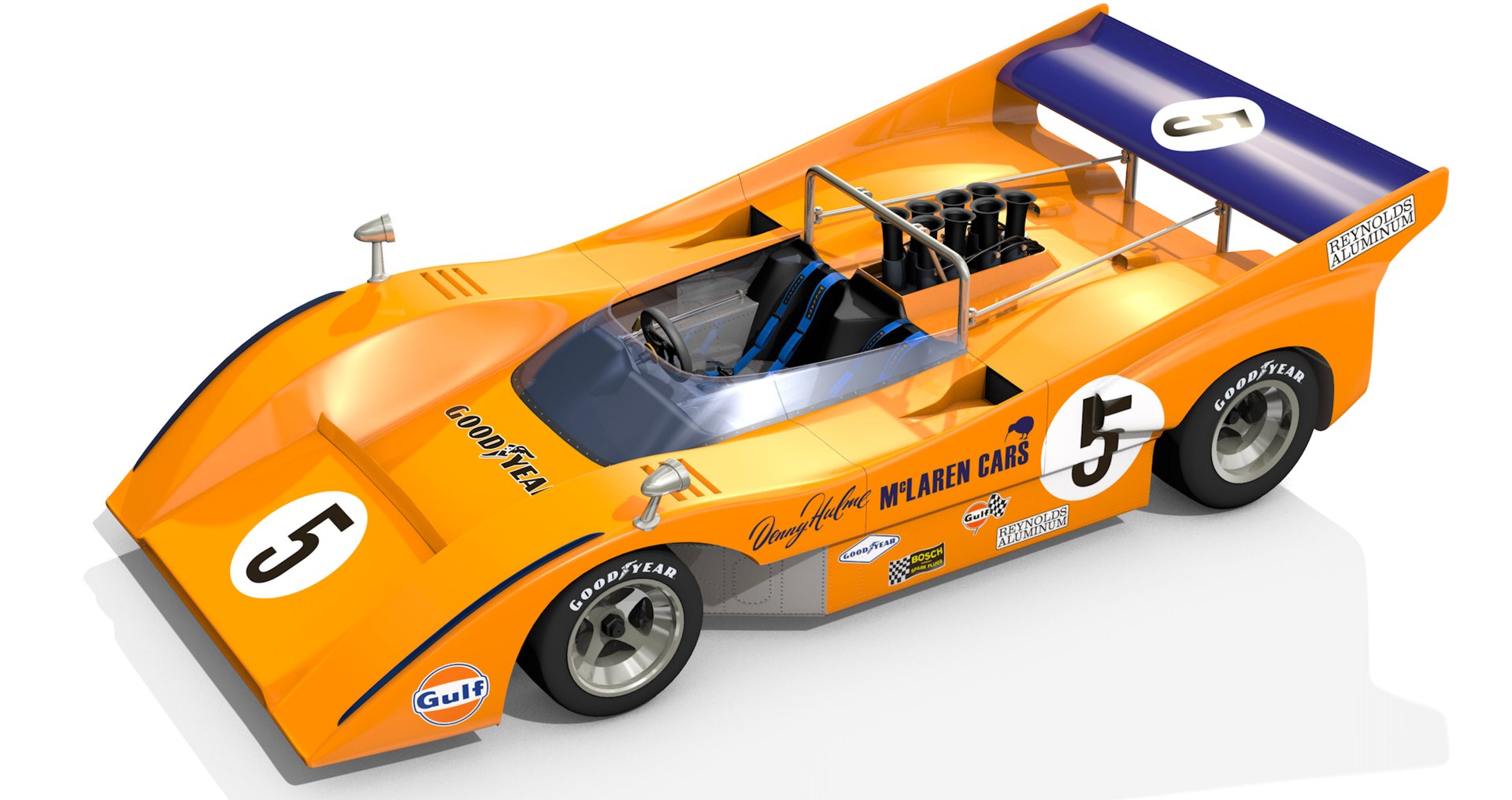 3D Mclaren M8D Model - TurboSquid 2329183