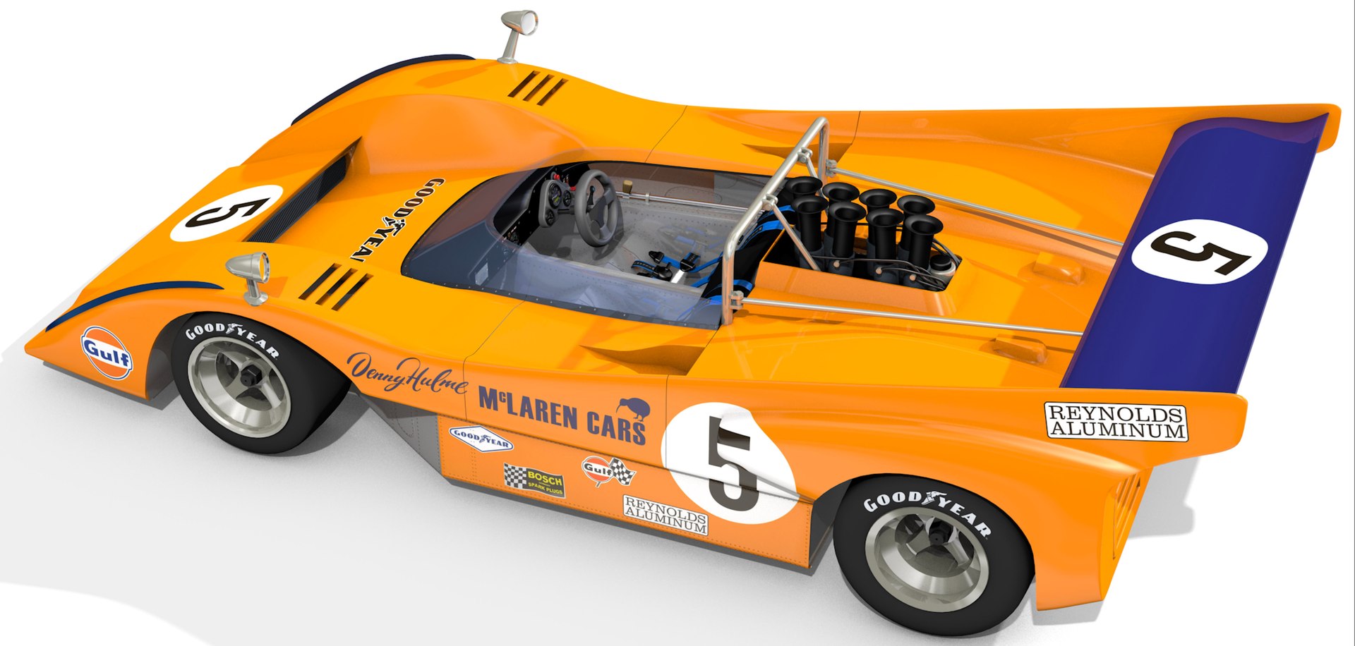 3D Mclaren M8D Model - TurboSquid 2329183