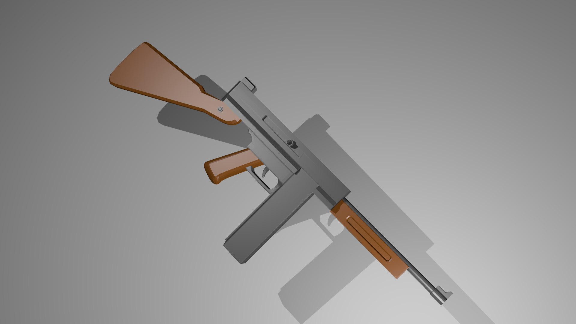 Low Poly Thompson 3D model - TurboSquid 1831561