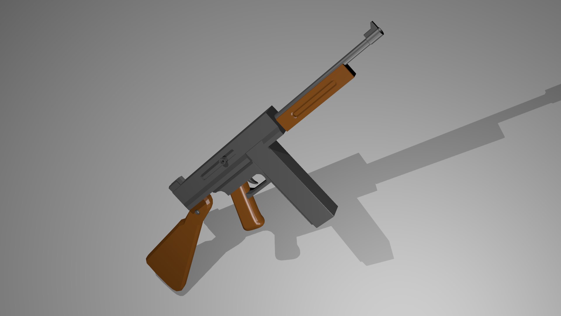 Low Poly Thompson 3D model - TurboSquid 1831561