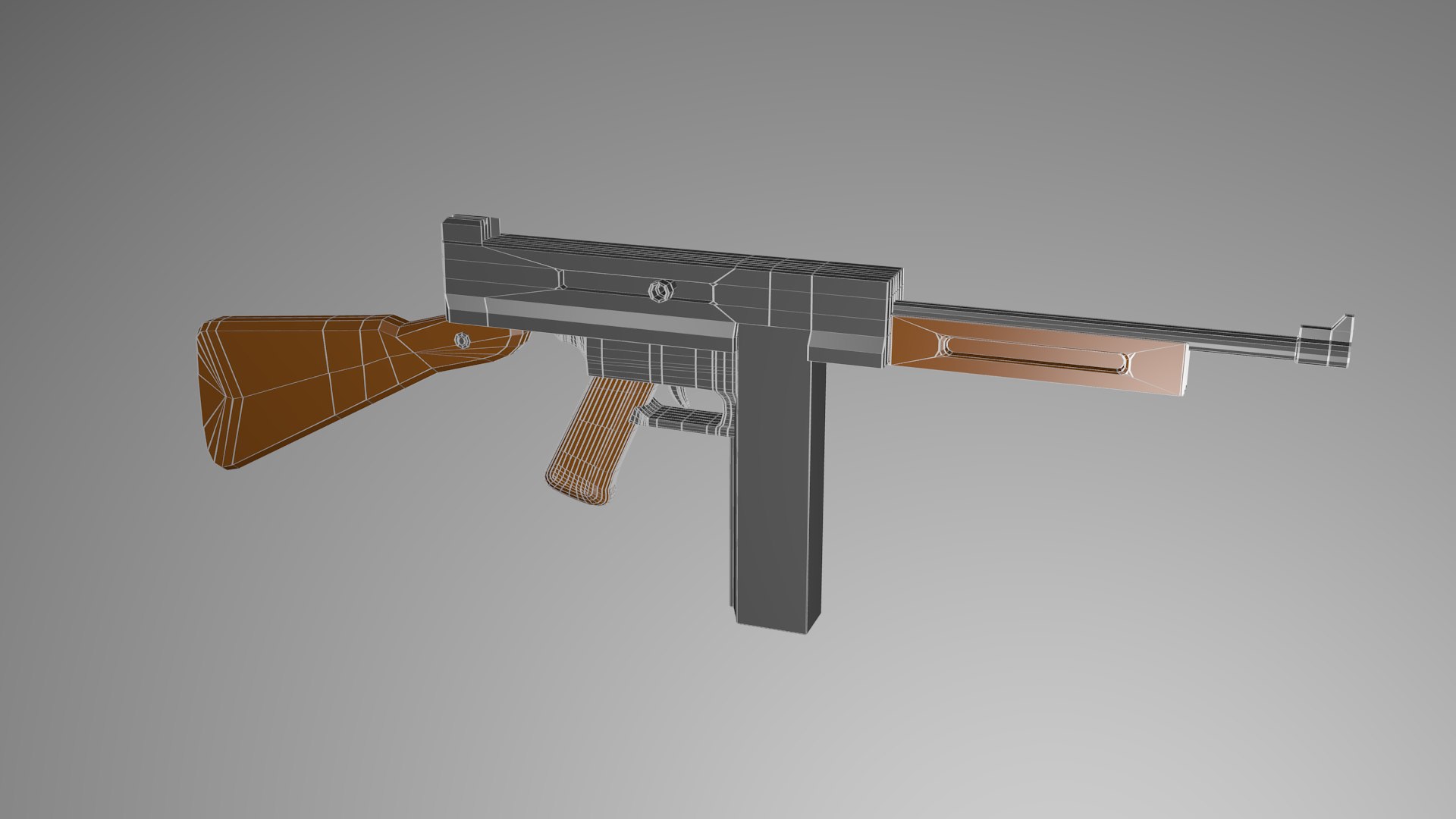 Low Poly Thompson 3D model - TurboSquid 1831561