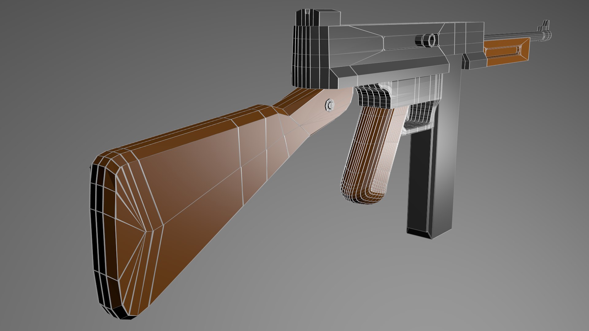 Low Poly Thompson 3D model - TurboSquid 1831561
