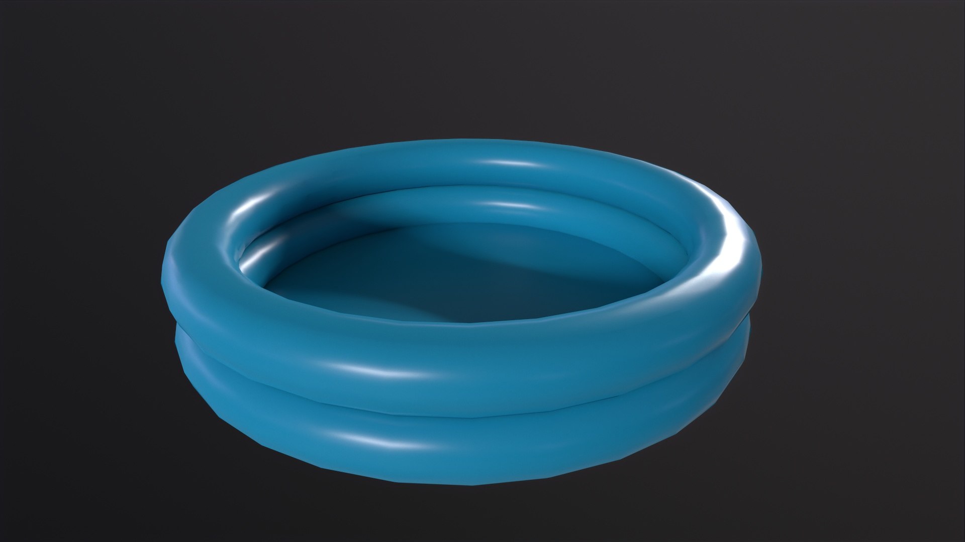 Inflatable Two Ring Pool 3D - TurboSquid 2150069