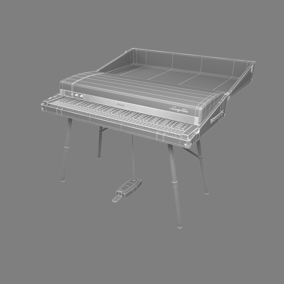 Fender Rhodes 73 Piano 3d Model