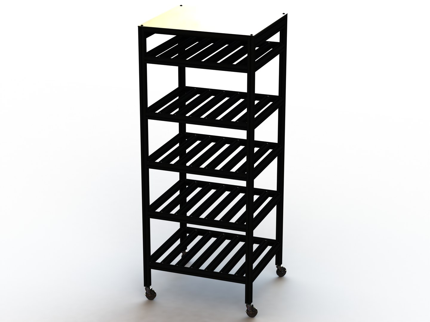 3D Aluminum Mobile Utility Rack - TurboSquid 2156736
