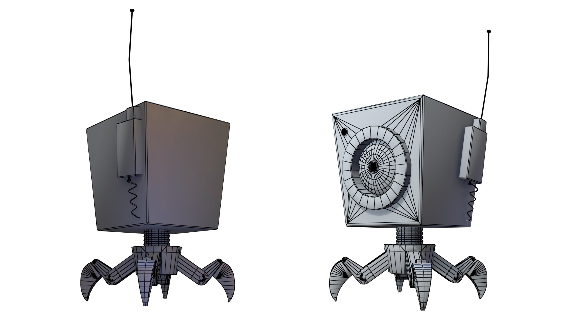 Cube Spider Robot 3D Model - TurboSquid 1651324