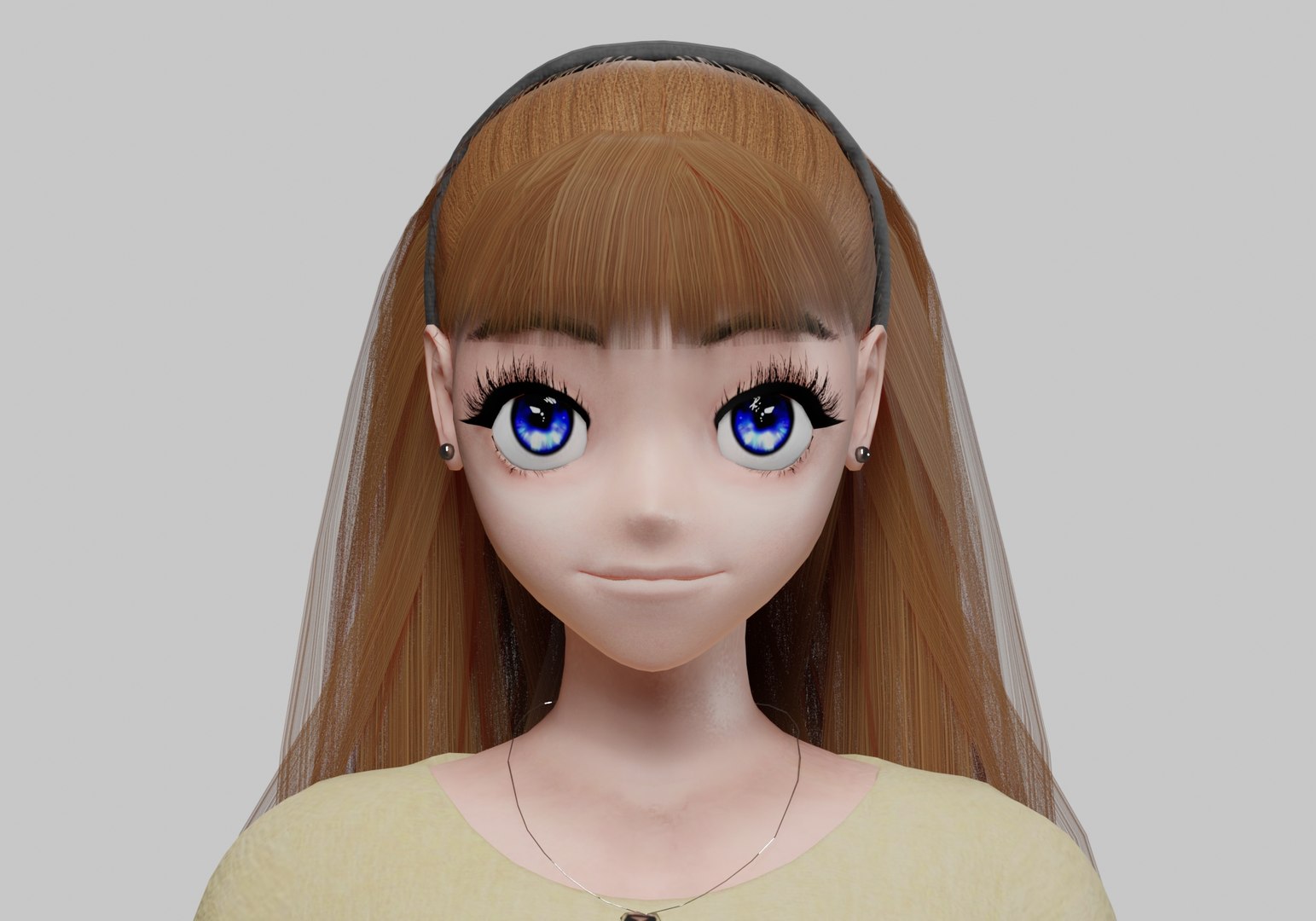 3D Anime Cute Girl V33818 Model - TurboSquid 2270350